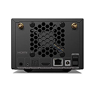 Dune HD Real Vision 4K Duo | D Vision | HDR 10+ | Ultra HD | Media Player and Android Smart TV Box | RTD1619 RD | 2X 3.5/2.5" HDD Racks, HD-Audio, HDMI, BT, WiFi, 4GB / 32GB, MKV, H.265, 4Kp60