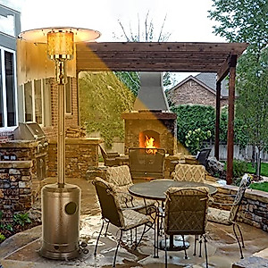 Funtravo Patio Heater Reflector Shield, Heat Focusing Reflector for Round Natural Gas and Propane Patio Heaters,for Extra Heat Reflecting Power, propane heaters outdoor, 33.86"x12.16"