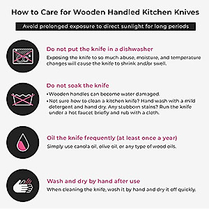 Laguiole California Steak Knives - 6 Piece Blackwood Set - Ergonomic Handles - Stored in a California Oakwood Gift Box - Extremely Sharp Straight Steel Blades are Thick Gauge, Full Tang