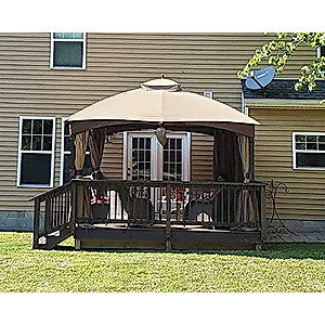 ABCCANOPY Riplock Gazebo Replacement Top for Lowe's Allen Roth #GF-12S004B-1