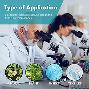 100PCS Transparent Blank Microscope Slides and 100PCS Square Cover Glass Slides (22mm x 22mm)