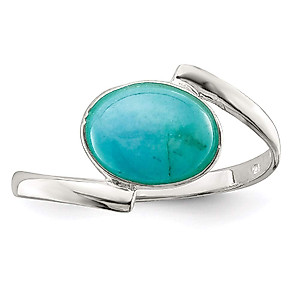 925 Sterling Silver Oval Shape Amazonite Ring Fine Jewelry For Women Gifts For Her, Size 6