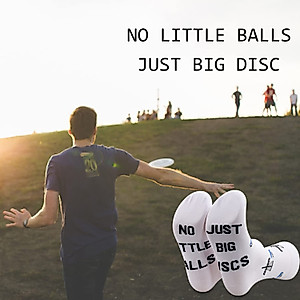 TSOTMO Disc Golf Socks Golfing Gift Disc Golf Sport Socks Gift For Disc Golf Lover Novelty Sport Socks For Men (BIG DISC)