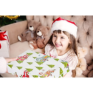 Titiweet Gnome Christmas Wrapping Paper - Christmas Wrapping Paper Clearance, 12 Sheets Cute Christmas Gonme Wrapping Paper for Men Women Boys Girls, 20 x 28 Inches Per Sheet