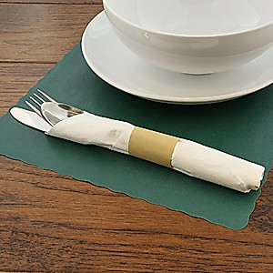 Royal Dark Green Disposable Placemat 9.25 Inch x 13.25 Inch, Package of 1000