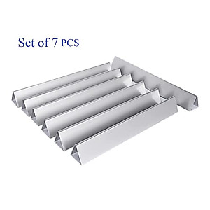GasSaf 17 inch Flavorizer Bars Replace for Weber 66033, Genesis II E-410, S-410, Genesis II LX E-440, S-440 Gas Grills, 304 Stainless Steel Flavor Bars Replacement for Weber 66796/66030(7-Pack)