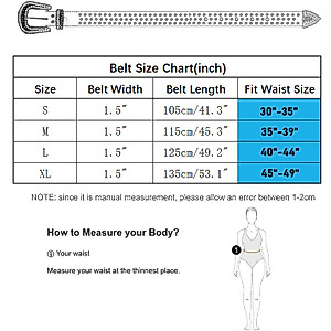 Xpvezl Studded belt Rhinestone Belt for Women Men Belts Cowgirl Bling Silver Leather Belt Western Belt Gifts Festivals Christmas Party Belt Wide Womens Belts Belts for Women Women's Belt(Pink,S)