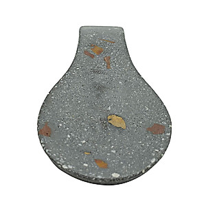 Alchemade Large Grey Terrazzo Spoon Rest - Stylish Terrazzo Aesthetic Cooking Spoon Holder In A Modern, Contemporary And Mid-century Style For Your Home