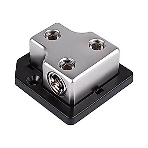Skar Audio x1 0/4 Gauge Input to x2 0/4 Gauge Outputs Power Distribution Block (SK-DIST-BLK3)