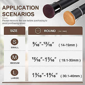 OCONDA 20 Pcs Chair Leg Floor Protectors for Hardwood Floors, Clear Rubber Furniture Sliders with Felt, Silicone Furniture Leg Caps Covers, Fit Round Diameter (0.8''-1.2'')