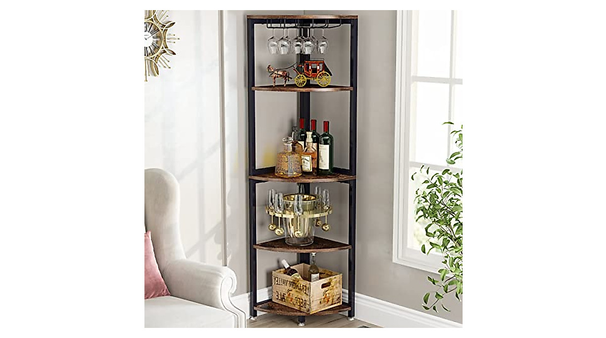 Tribesigns 5 Tier Corner Shelf - Stylish Storage Solution