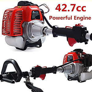 Reach to 16 Feet Gas Pole Saw for Tree Trimming,Cordless Gas Pole Chainsaw Hedge Trimmer Grass Brush Cutter Multifunctional Tools