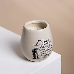 Mom Memorial Candle| Memorial Gift Sympathy Gift for Daughter Loss of Mother| in Loving Memory of Mother in Heaven, Daughter Remembers Mother Soy Wax Candle Jar TNC2