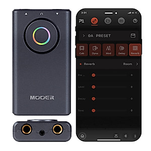 MOOER 5W GCA5 Bedroom Bluetooth Speaker built in Batteries, Instruments Input, Bundled with MOOER Prime P1 Intelligent Pedal to unlock massive tones and guitar practice tool