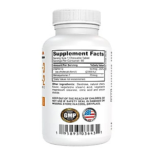 Vitamin D-3 with K-2 (as MK-7)