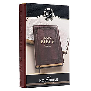 KJV Holy Bible, Standard Size Faux Leather Red Letter Edition Thumb Index & Ribbon Marker, King James Version, Saddle Tan