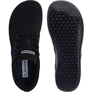 Joomra Minimalist Training Shoes for Men Size 11 Fashion Male Fitness Workout Jogging Walking Sneakers Antislip Breathable Soft Natural Feet Zapatos para Hombre Black 44