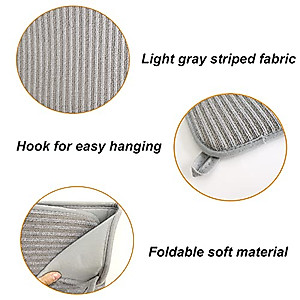 Dish Drying Mat for Kitchen Counter,Absorbent Drain Mats with Mircofiber,Dish Drying Pad,20"x15",2 Pack Grey