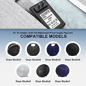 19V AC DC Power Cord Charger Adapter for Harman Kardon Onyx Studio 8 1 2 3 4 5 6 7 Speaker, Acer Monitor R240HY SB220Q SA230 S231HL S232HL H236HL Monitor Power Supply