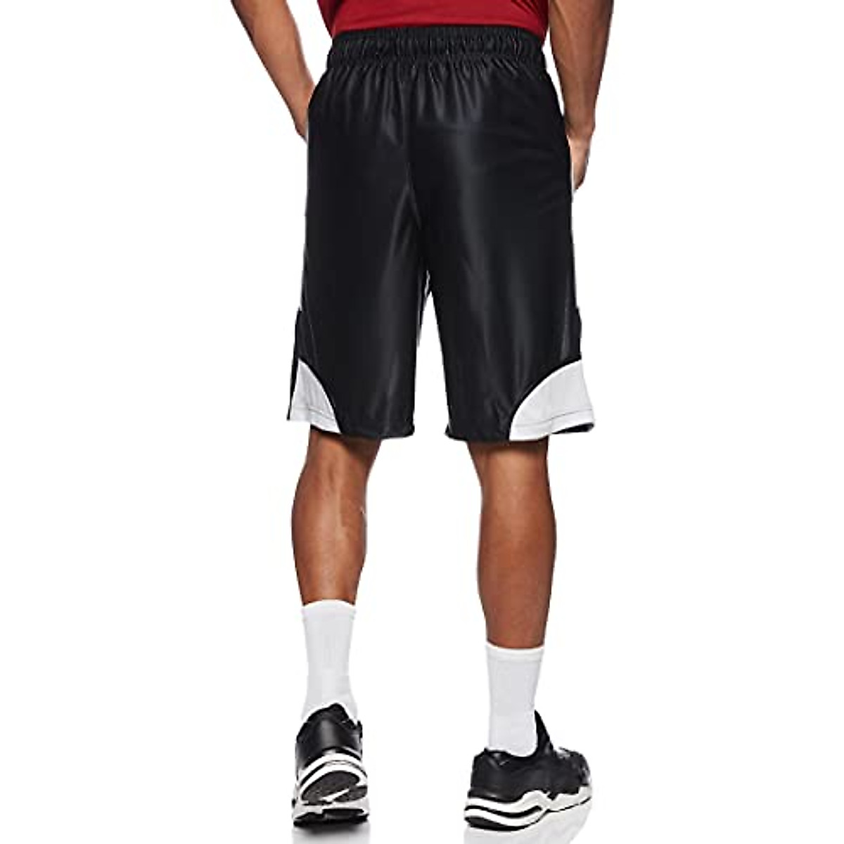Under Armour Men's Perimeter Basketball Shorts , Black (001)/Halo Gray , Large