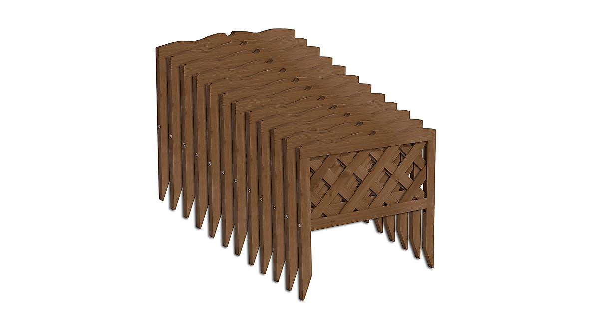 Greenes Fence Lattice Picket Border Fence 19.5 in. L x 19 in. H (12 ...
