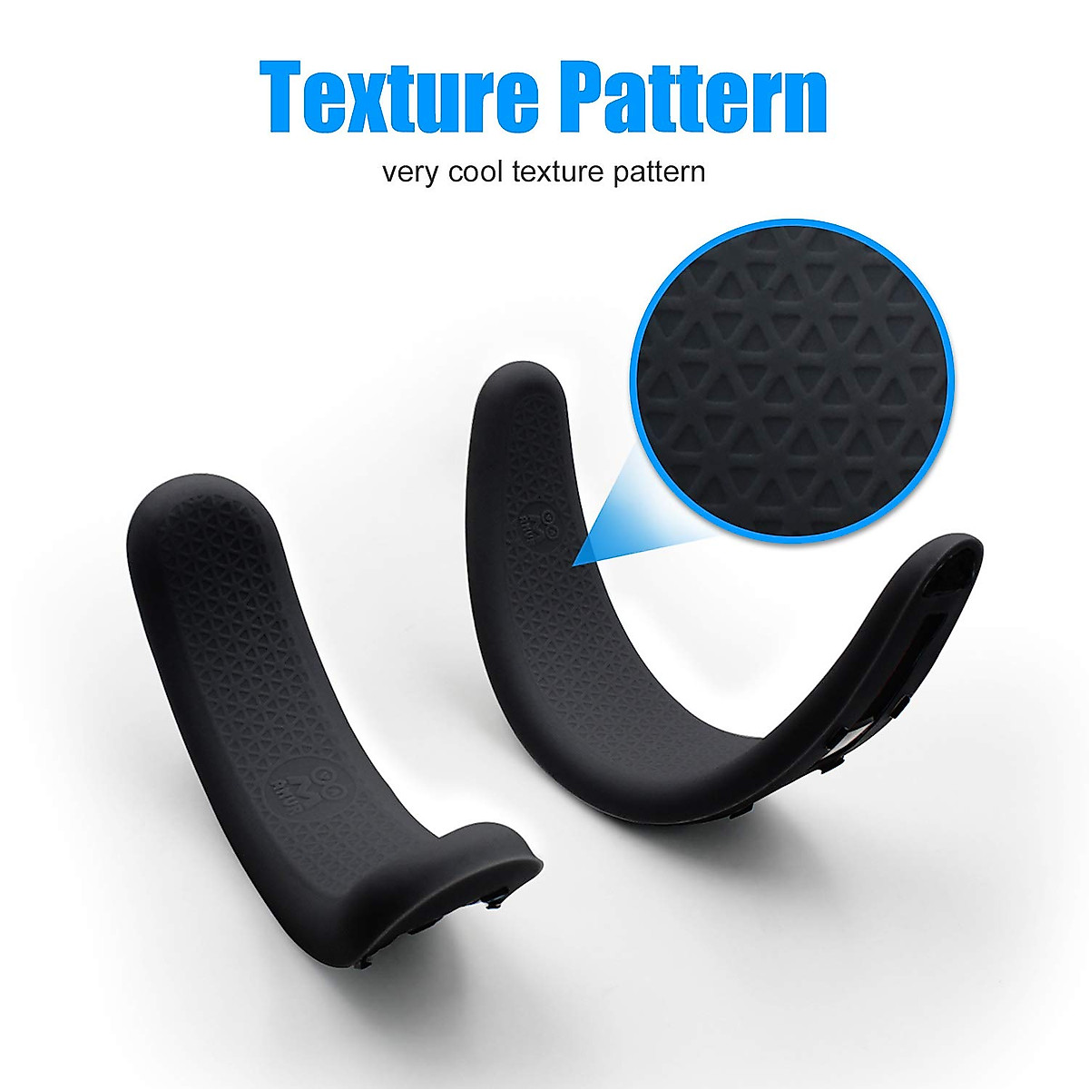 AMVR VR Mask Silicone Protective Cover & Front Foam and Rear Foam Silicone Cover Suit Set Compatible with Oculus Rift S Headset Sweatproof Waterproof Anti-Dirty Replacement Face Pads Accessories