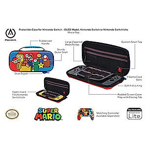 PowerA Protection Case for Nintendo Switch or Nintendo Switch Lite - Mario Pop, Protective Case, Gaming Case, Console Case - Nintendo Switch