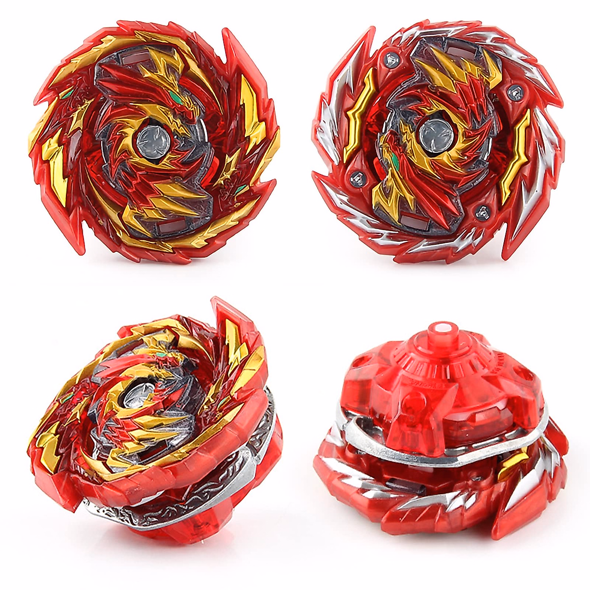 Hozuumo Bey Battling Top Burst Gyro Toy Set, with Gyro Launchers and Handle Combat Battling Game, Gift for Kids Children, B-155