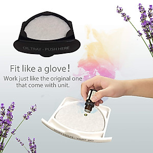 Ulrempart Refill Pad Compatible with Homedics Humidifier Essential Oil Diffuser | Essential Oil Replacement Microfiber Pad | Triangle Oil Tray Pad | White 30-Pack