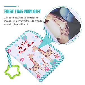 Kisangel Baby Photo Album Soft Baby Book First Year Baby Photo Book Memory Album for Babies Newborns Toddlers