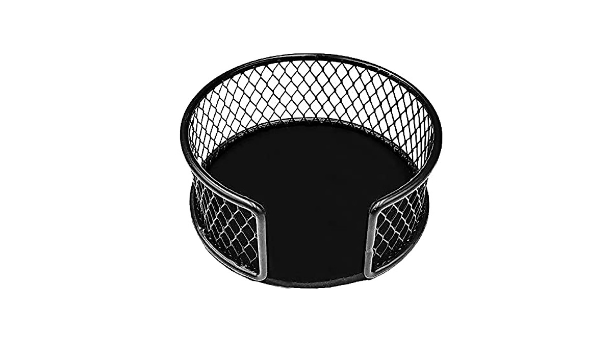 GaryVault Black Round Metal Coaster Holder for 4-6 Coasters