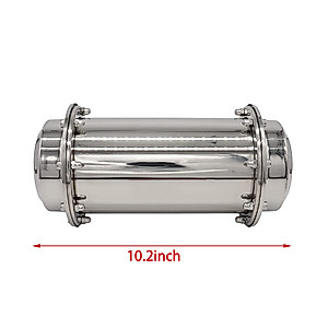 XNENPOW Stainless Steel Storage Capsule Waterproof Lock Container Storage Future (10.2")