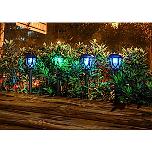 Uonlytech Solar Landscape Light Solar Ground Lights Solar Lawn Light Night Lights Solar Pathway Lights Driveway Lights Exterior Solar Powered Lights Solar Light for Outside Led Garden Light