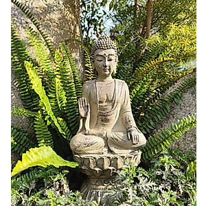 Zen World Buddha Statue, for Zen Decor Spiritual Decor Meditation Decor, Bring You Inner Peace and Love
