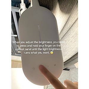 TOPMB LED Desk Clamp Lamp, Eye Care Table Light Bright Enough for 700 Lumen, 10W Dimmable & 3 Color Modes, Flexible Gooseneck Touch Desk Lights for Home/Office/Reading/Work (White)