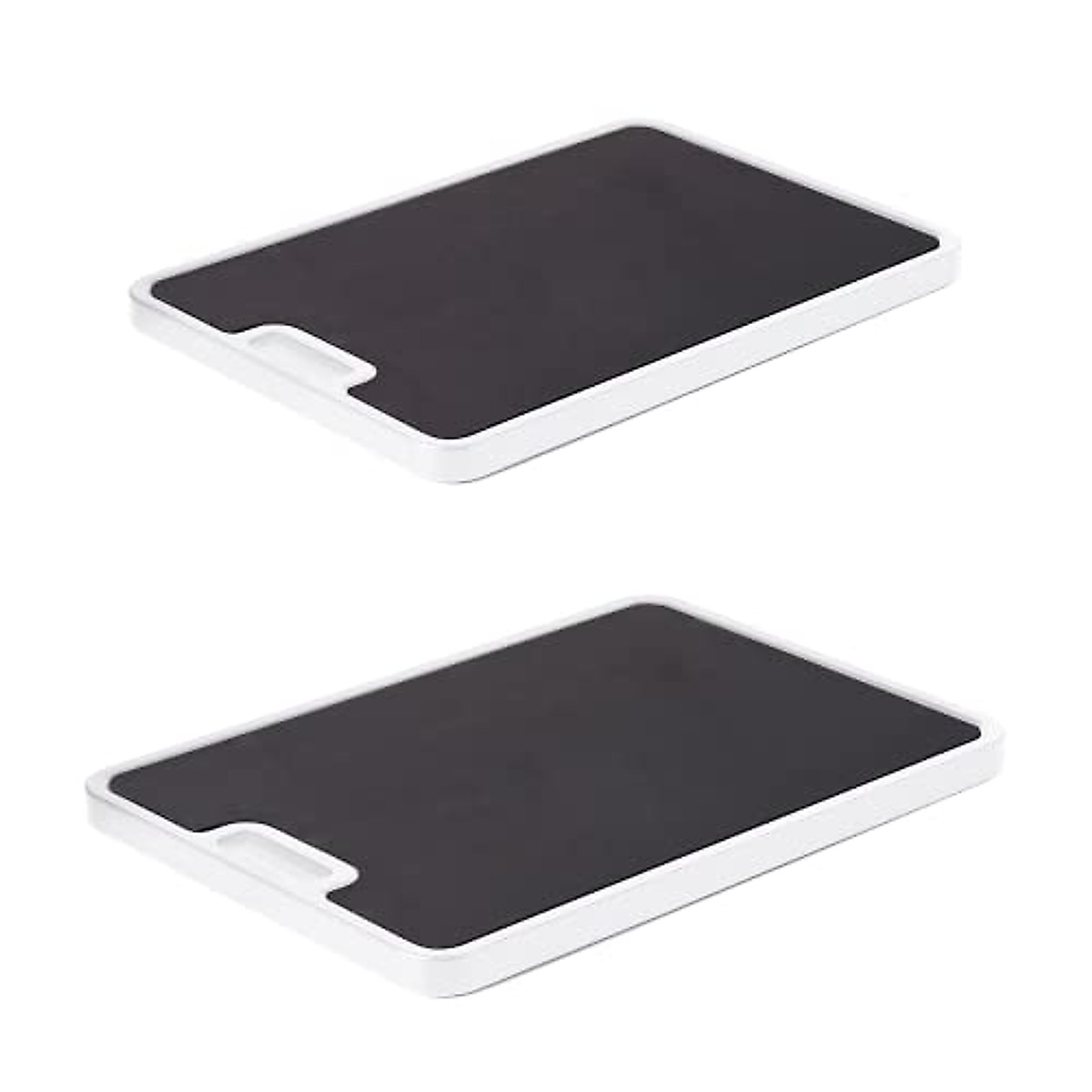 Nifty Small & Medium Appliance Rolling Tray - White, Home Kitchen Counter Organizer, Integrated Rolling System, Non-Slip Pad Top for Coffee Maker, Stand Mixer, Blender, Toaster