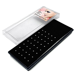 JEWELRIESHOP 40pcs Nose Ring Studs Stainless Steel Nose Piercing Jewelry Bone Studs for Women Men Hypoallergenic 22G (1.5mm,Silver Ball)