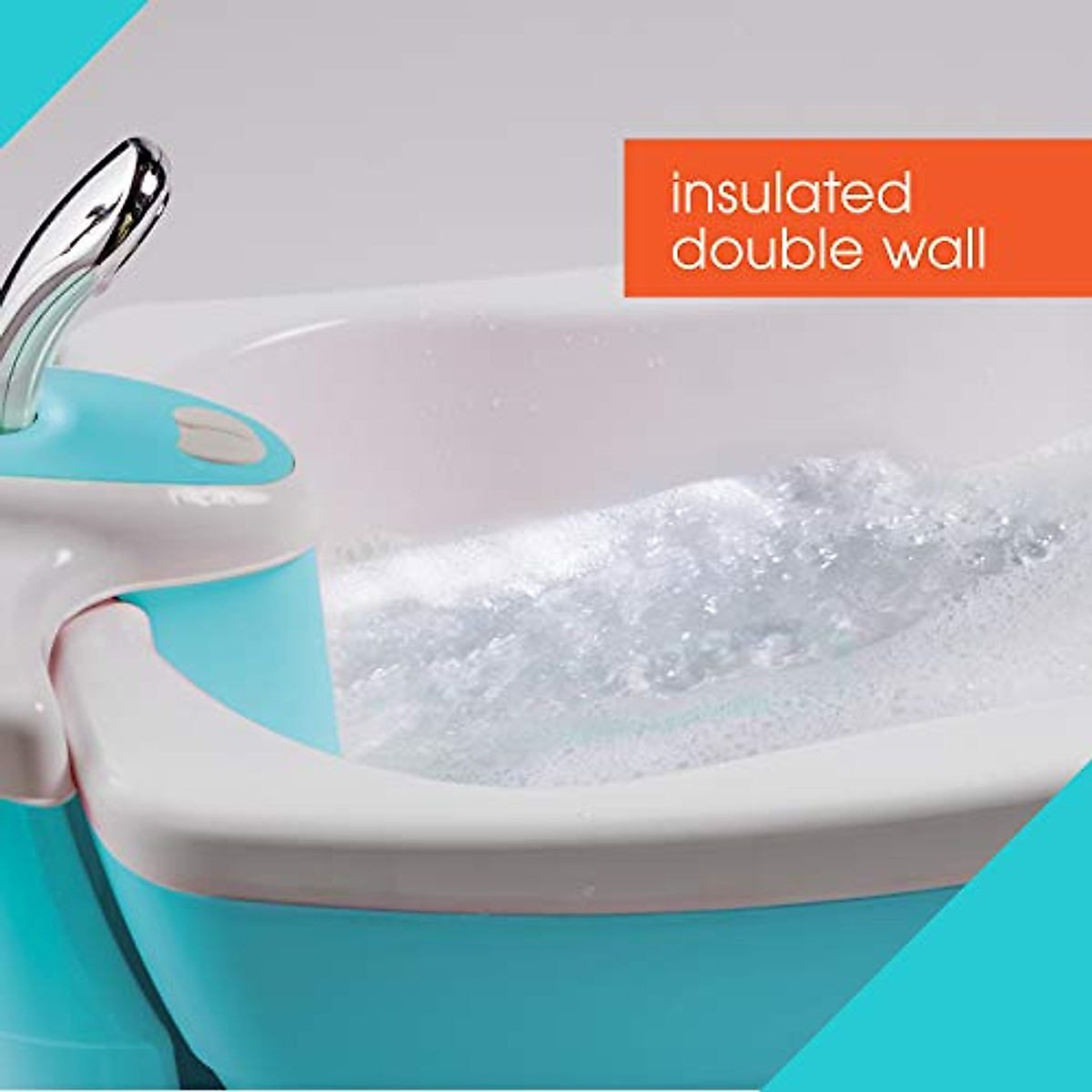 Summer Lil Luxuries Whirlpool Bubbling Spa & Shower (Blue) - Luxurious Baby Bathtub with Circulating Water Jets, 2 Count (Pack of 1)