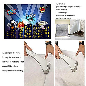 Superhero Cityscape Theme Backdrop Night Scene Comics Style Building Photography Background Baby Shower Boy Girl Kids Birthday Party Decoration Studio Shoot Prop 7x5FT