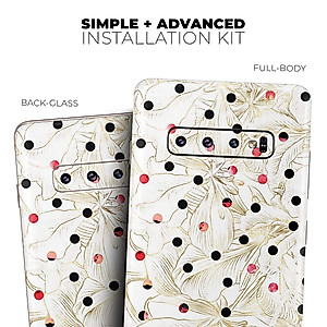 DesignSkinz Karamfila Watercolo Poppies V17 Protective Vinyl Decal Wrap Skin Cover Compatible with The Samsung Galaxy S20 (Screen Trim & Back Glass Skin)