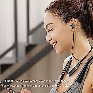 Tangxi Bluetooth5.3 Headphones, Noise Cancelling Strong Bass Stereo Neckband Bluetooth5.3 Headphones, Sweatproof Waterproof Wireless Sports Earbuds for Sports, Music, Conference