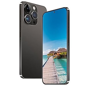 xixaomiro i14Pro Max 5G Cell Phone, Unlocked Android Smartphone, 8GB+512GB, 6.8'' FHD Display Screen, 13MP+48MP Camera, 6000mAh Battery, Dual Sim Card,1TB Expandable Storage (Black)