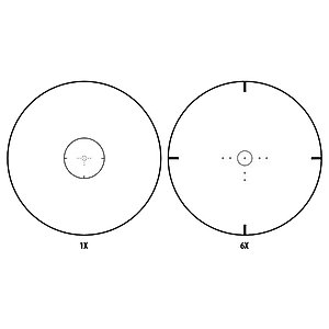Monstrum Alpha Series 1-6x24 First Focal Plane FFP Rifle Scope | ZR305 H-Series Offset Scope Mount | Bundle