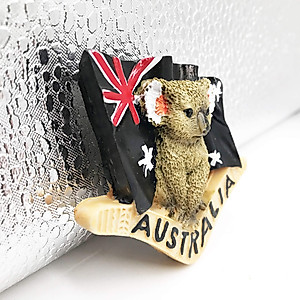 Australia 3D Koala Flag Fridge Magnet Tourist Souvenir Travel Sticker,Australia Refrigerator Magnet,Home and Kitchen Decoration Collection from China