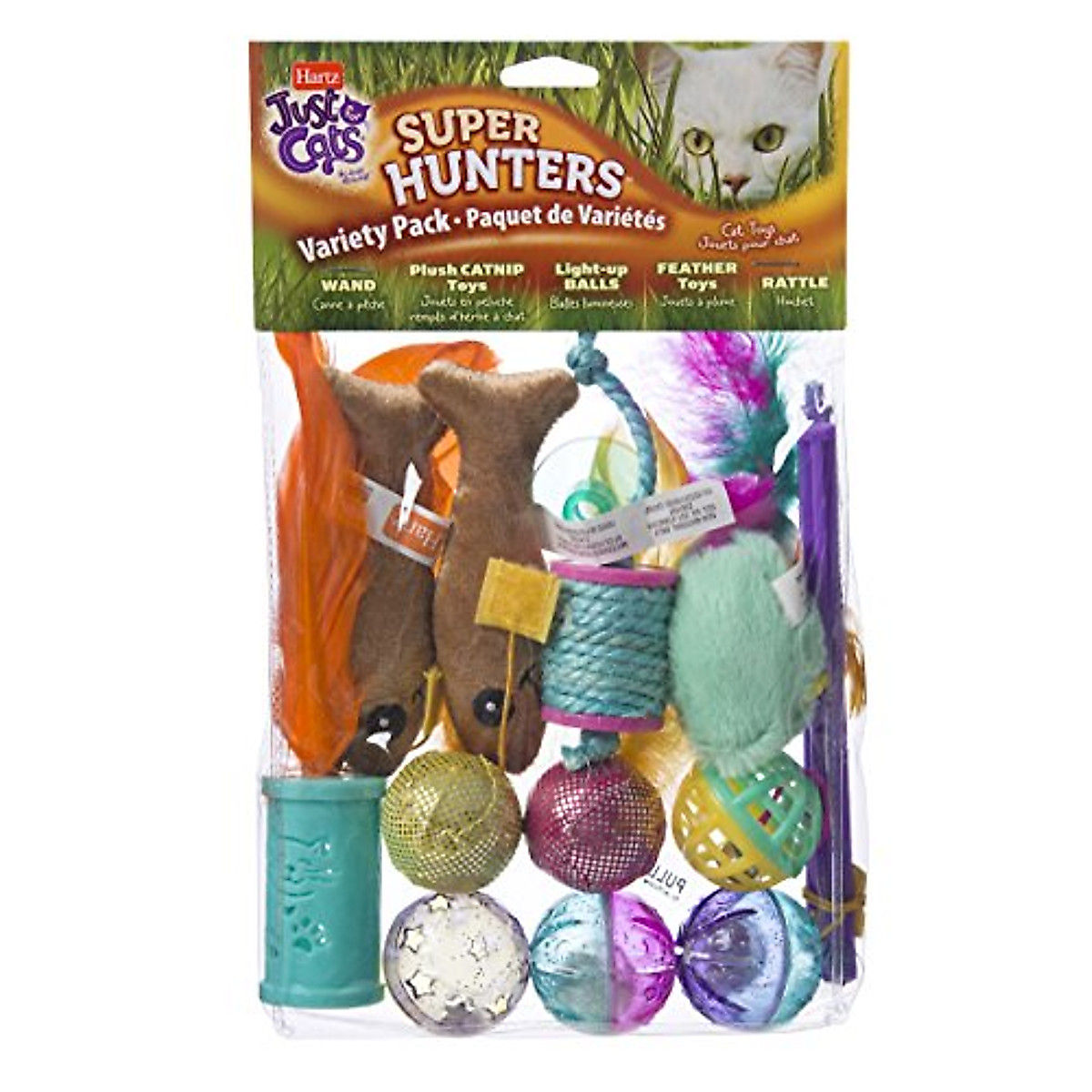 Hartz Just For Cats Super Hunters Toy Variety Pack