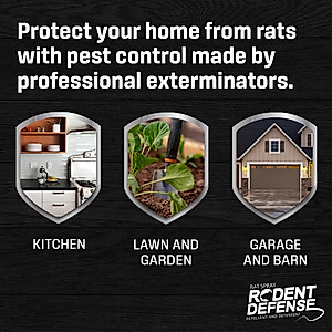 Exterminators Choice Rat Defense Spray | 32 Ounce and 8 Large Glue Traps | Natural, Non-Toxic Rat Repellent | Quick, Easy Pest Control | Safe Around Kids & Pets
