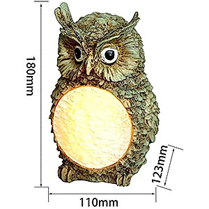 ZYPNB Solar Garden Light Owl Lawn Lamp Waterproof Solar Lights, Outdoor Lighting Night Light Decorative Home Garden, LED Solar Garden Light