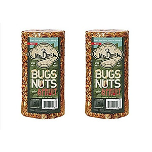 2-Pack of Mr. Bird's Bugs, Nuts, Fruit Small Wild Bird Seed Cylinder 24 oz.