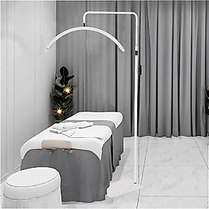 toyshi Half Moon Lamp for Lash Extension, Lighting for Beauty, Skincare, Lashes, Eyebrows, Filming Content Creation, Eyelash LED Floor Light White