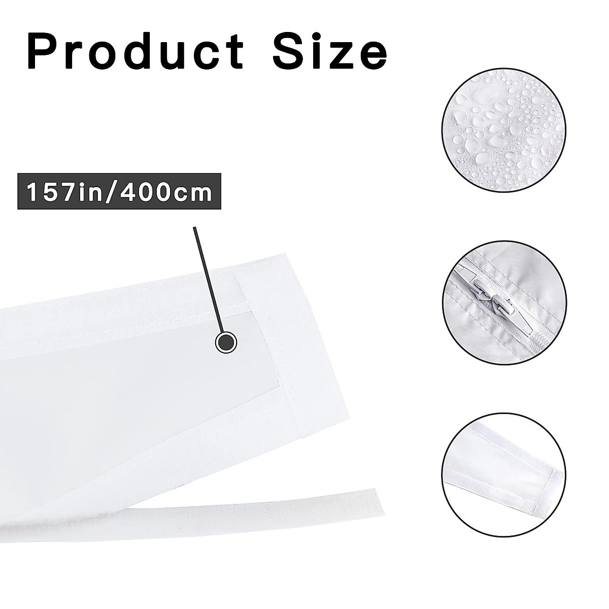 Vgooar Universal Window Seal for Portable Air Conditioner, Waterproof Window Seal for AC Unit, Tilting and Casement Windows Only, 400cm / 157inch